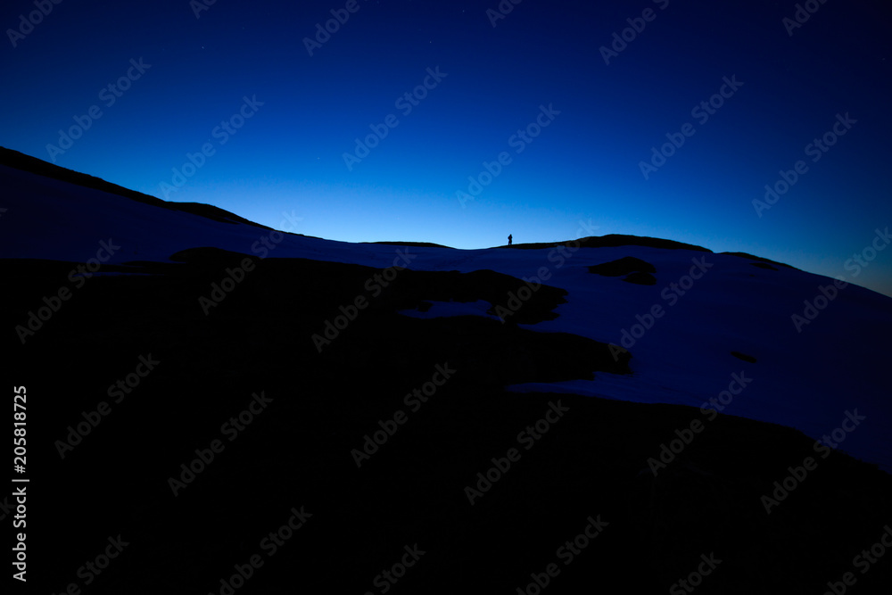 Dark Blue Landscape