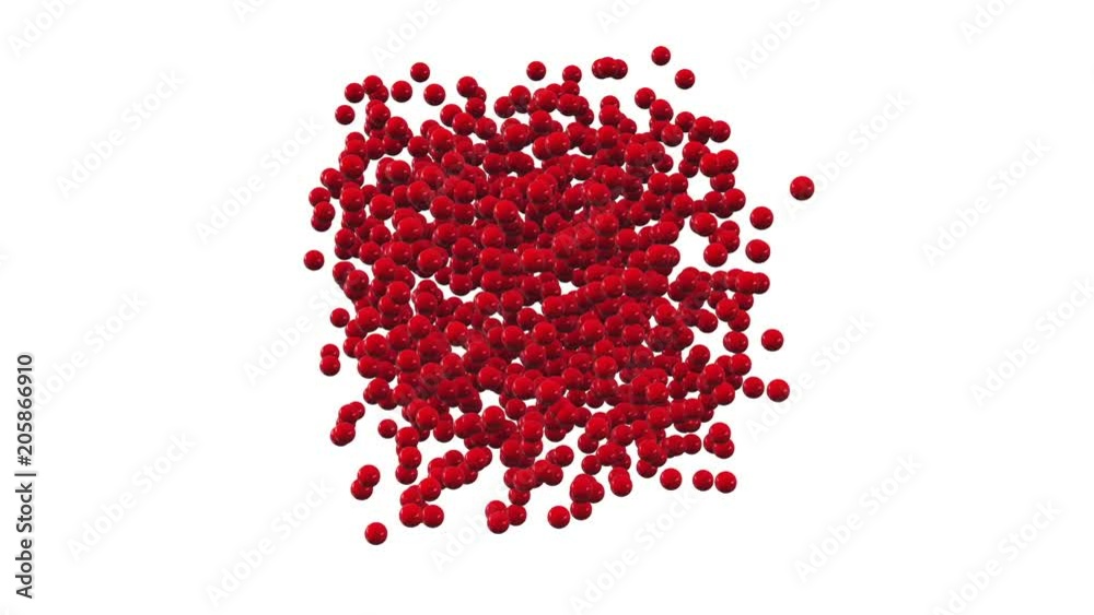 Different states of matter - liquid 3d motion diagram. Set of matter ...