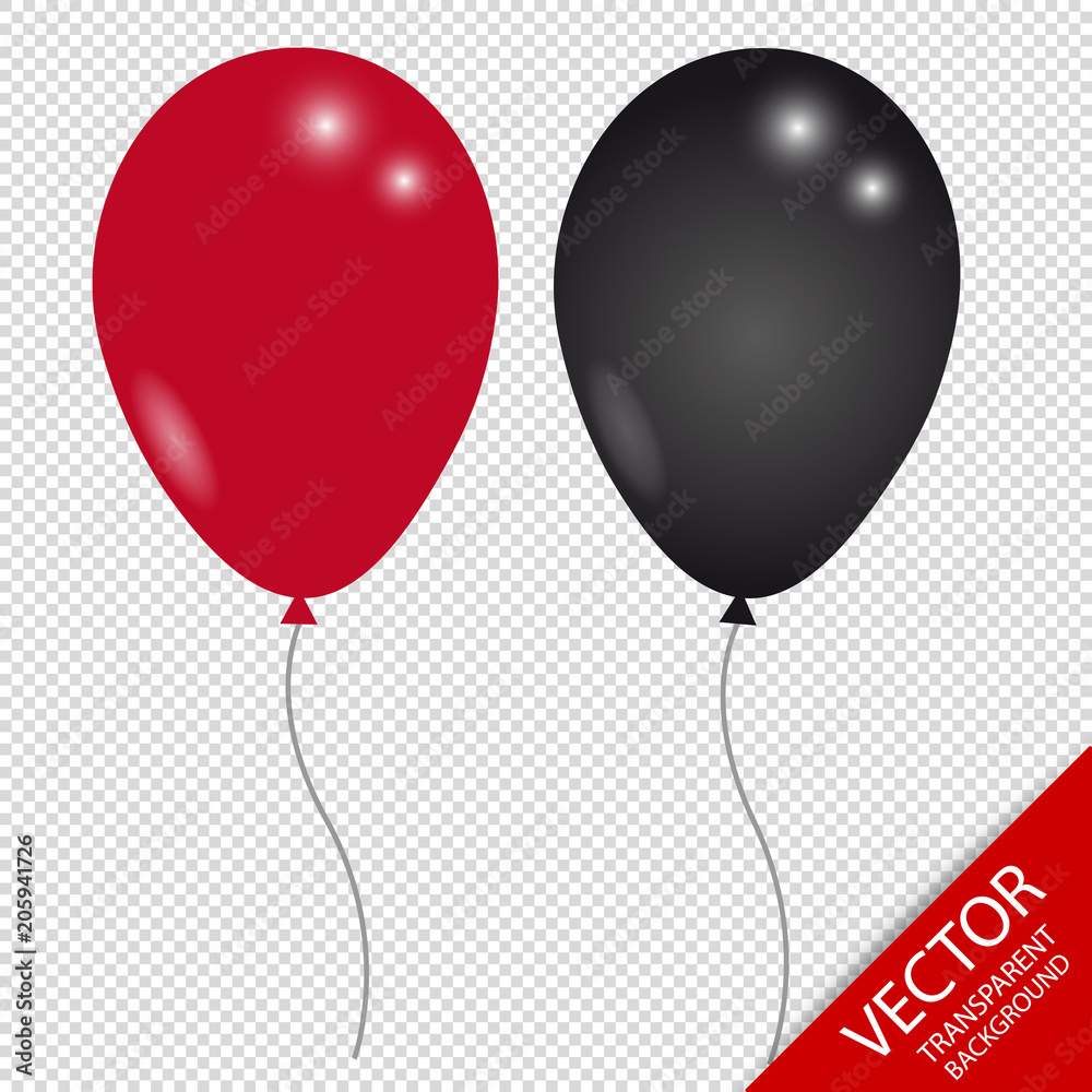Flying Balloon - Vector Illustration - Isolated On Transparent ...