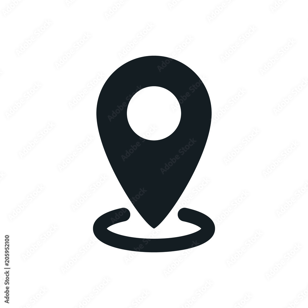 Map location icon set, pointers symbols, ideal for website design ...