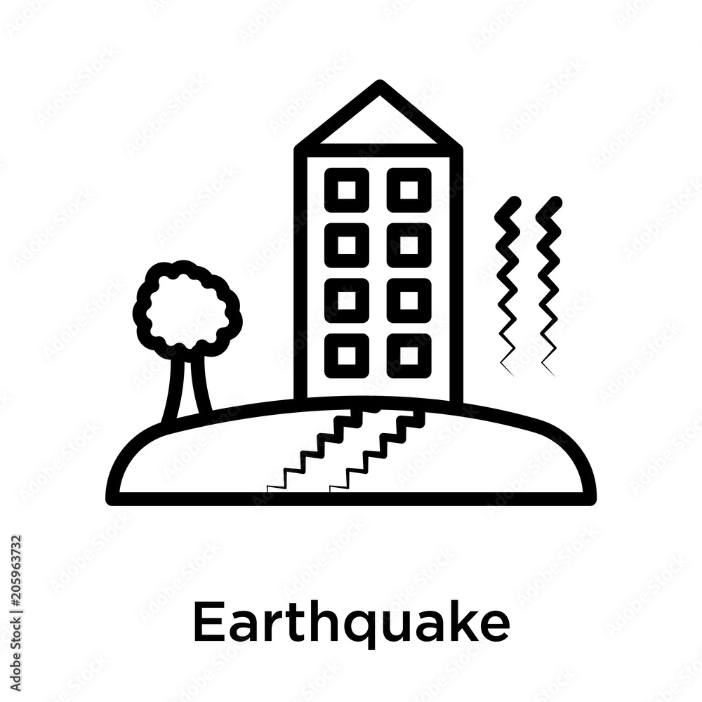 Earthquake Black And White Clipart