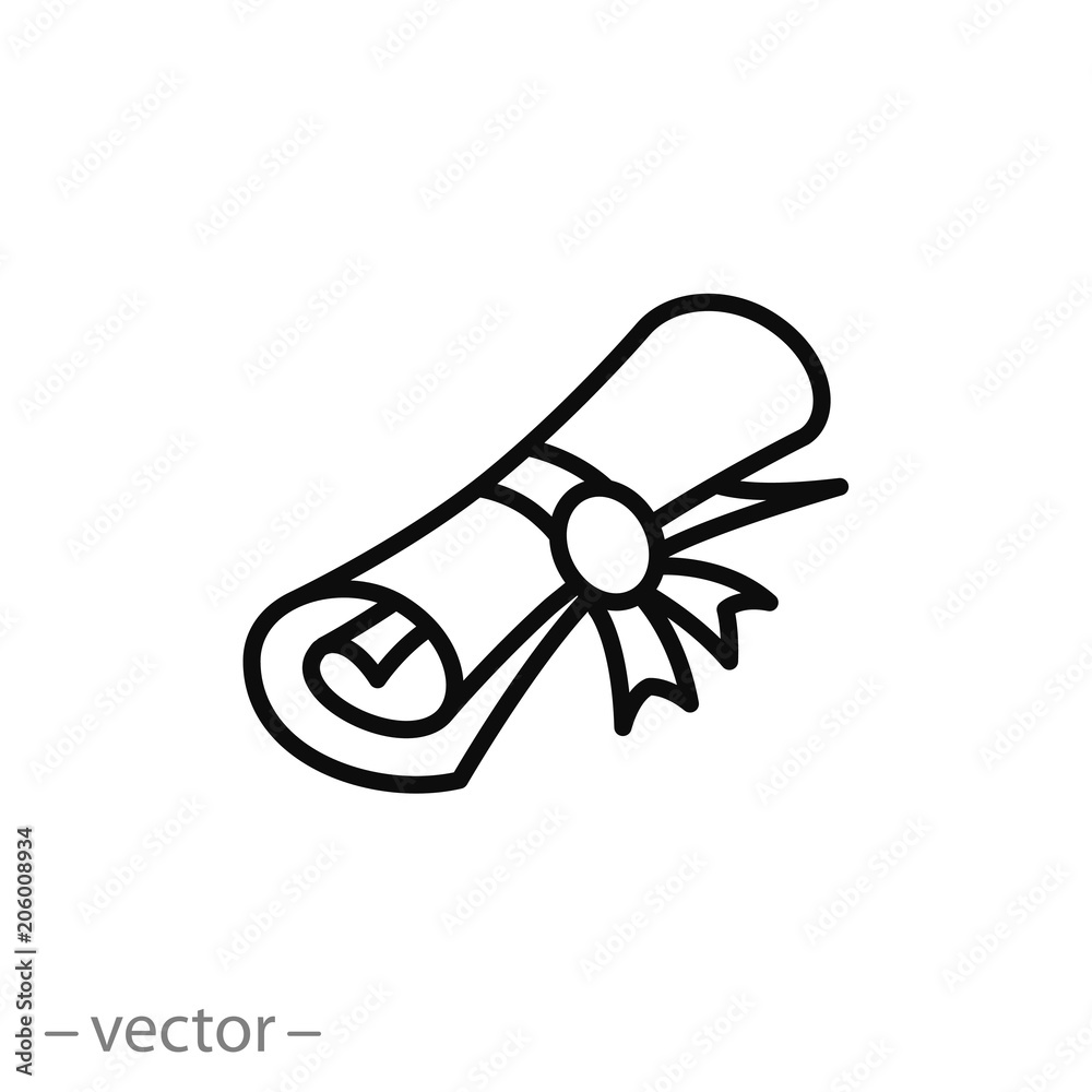 Diploma Scroll Drawing