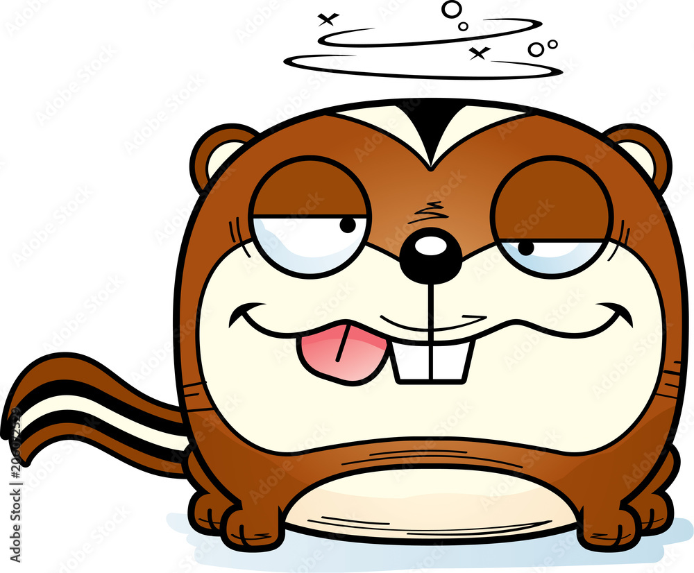 Cartoon Goofy Chipmunk Stock Vector | Adobe Stock