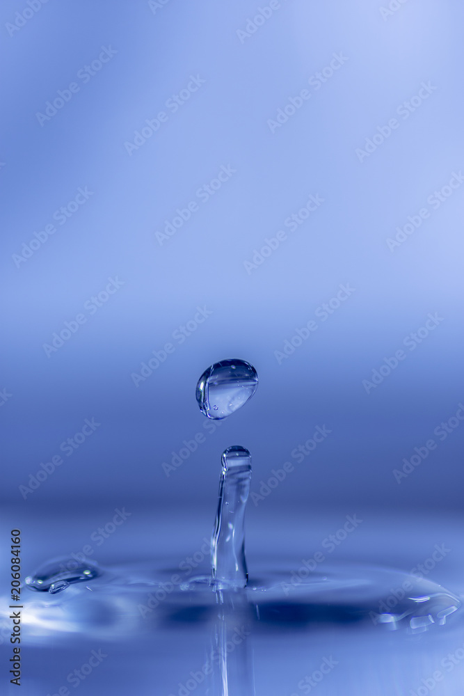 figure three of the result of the shock of a drop of water, forming a ...