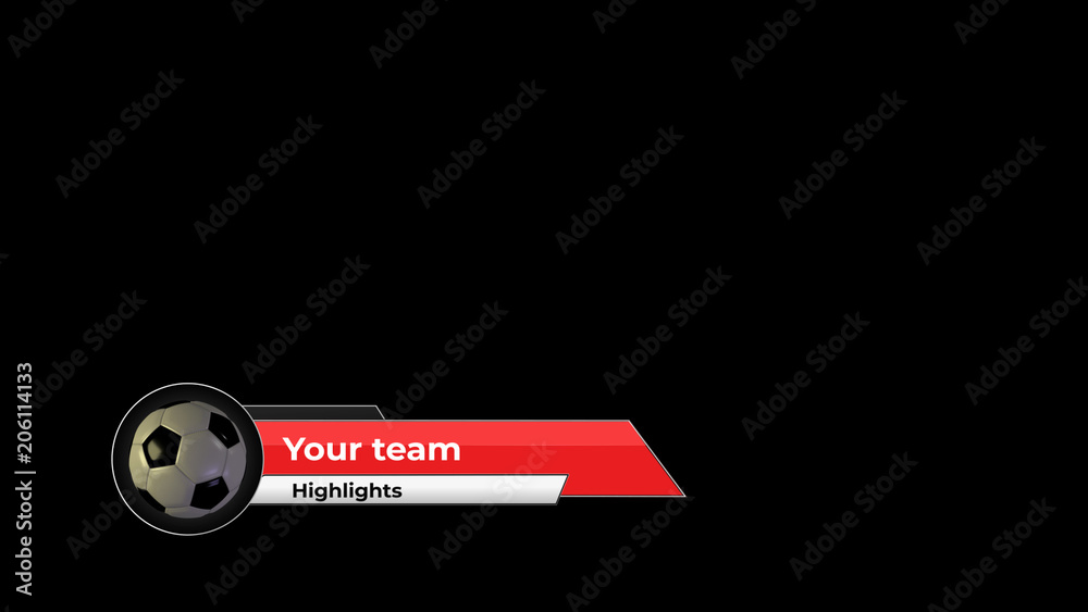 Animated Sports Lower Thirds Stock Template | Adobe Stock
