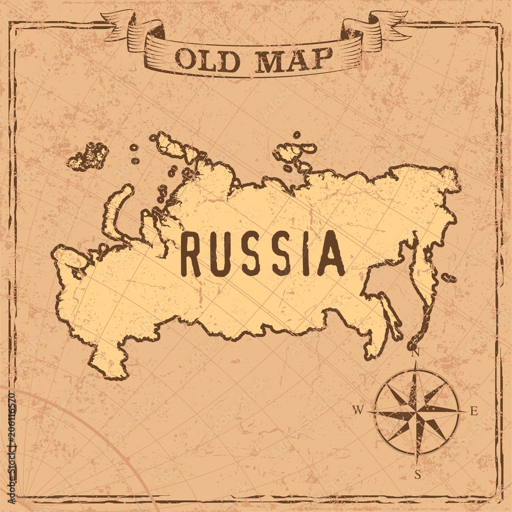 Old style maps and countries shapes in vintage Stock Vector | Adobe Stock