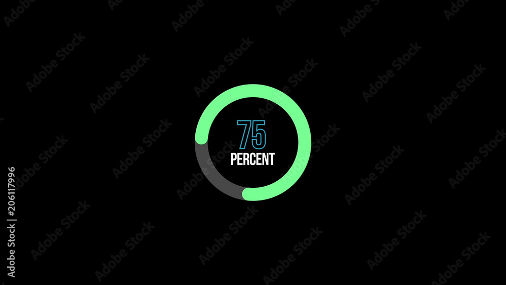 Circular Percentage Chart Stock Template | Adobe Stock