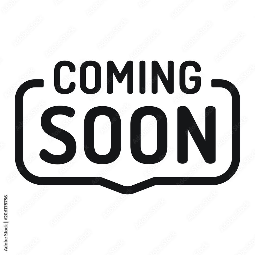 Coming Soon Icon Vector