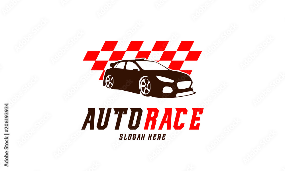 Car Racing Logos With Flags