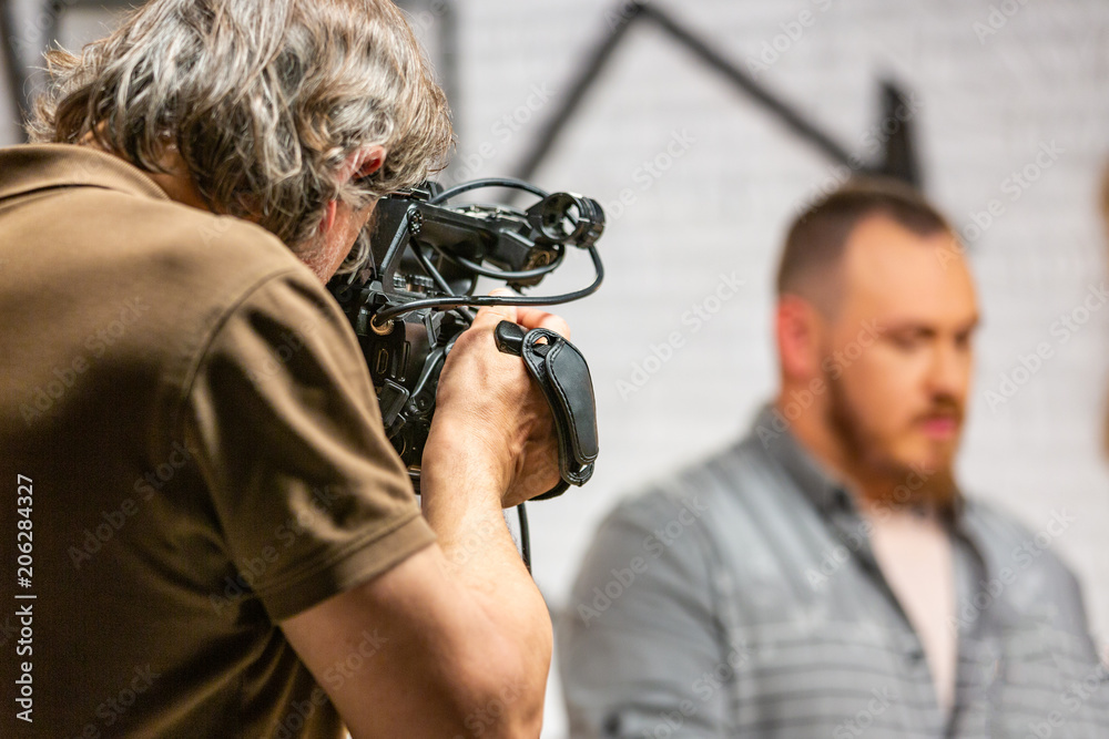 Behind the scenes of production for camera equipment video shooting ...