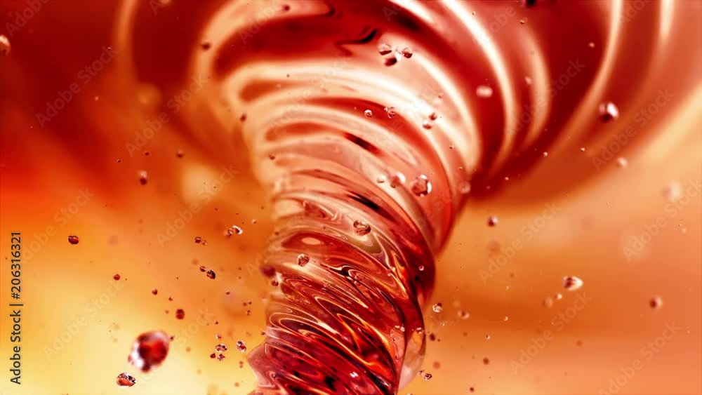 Liquid water vortex in 4K Stock Video | Adobe Stock