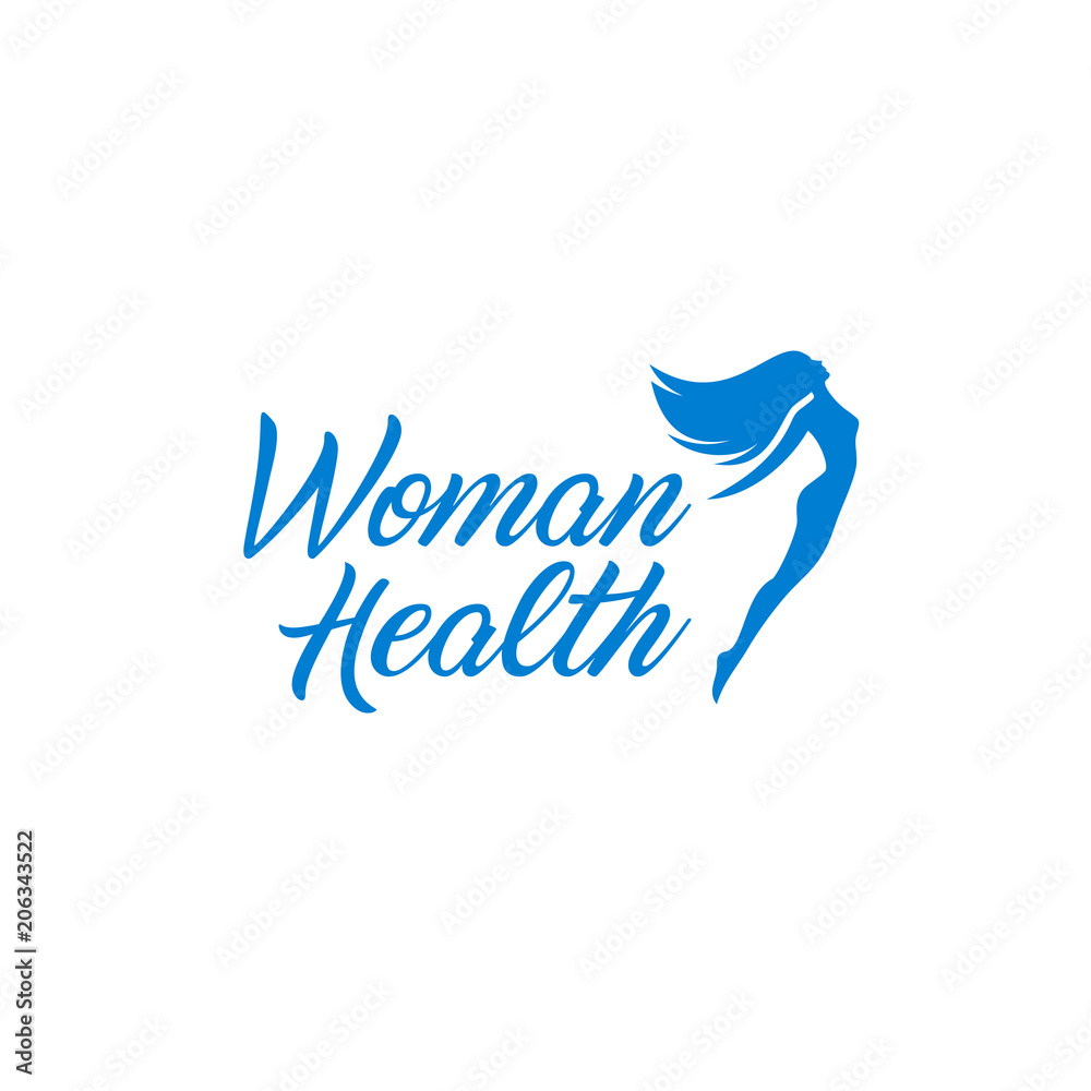 Vector logo design template. Wellness and woman health Stock Vector ...