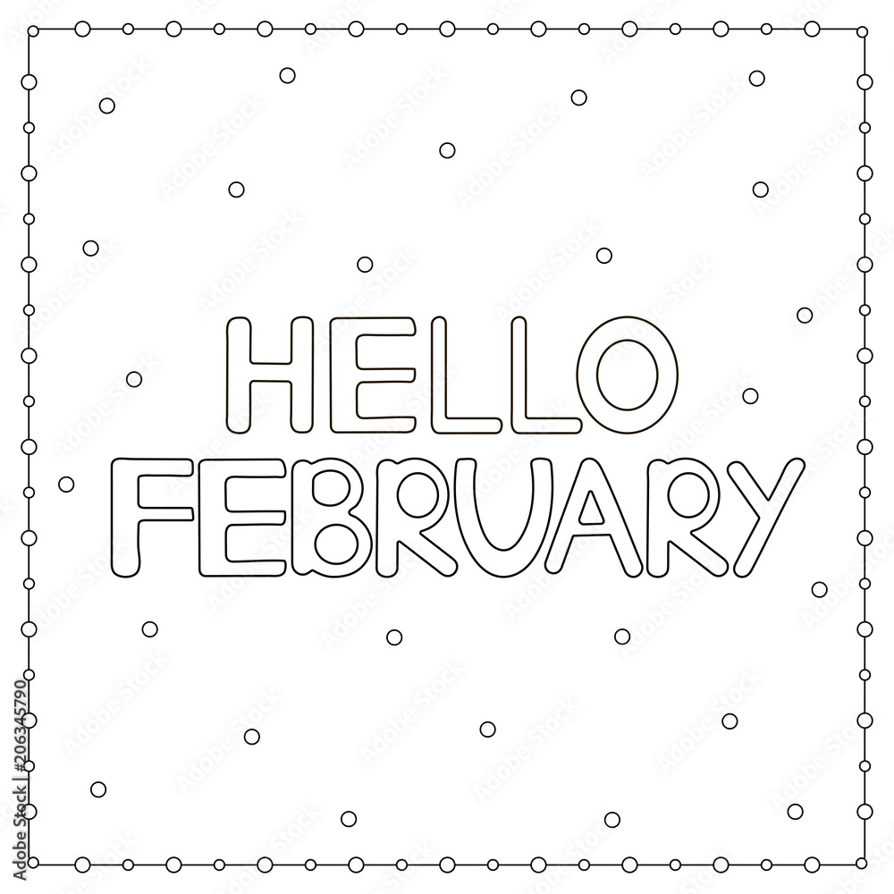 February Coloring Pages