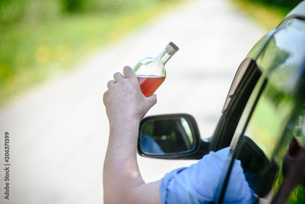 Drunk Person Driving A Car