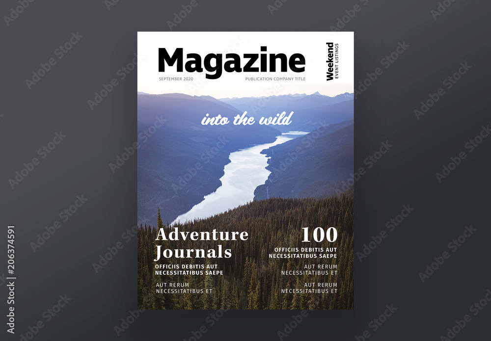 Magazine Cover Page Design Photoshop