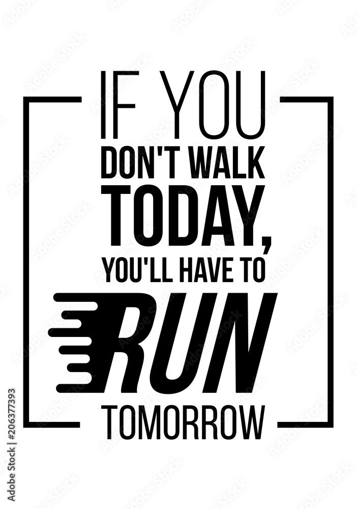 You will have to run tomorrow Stock Vector | Adobe Stock