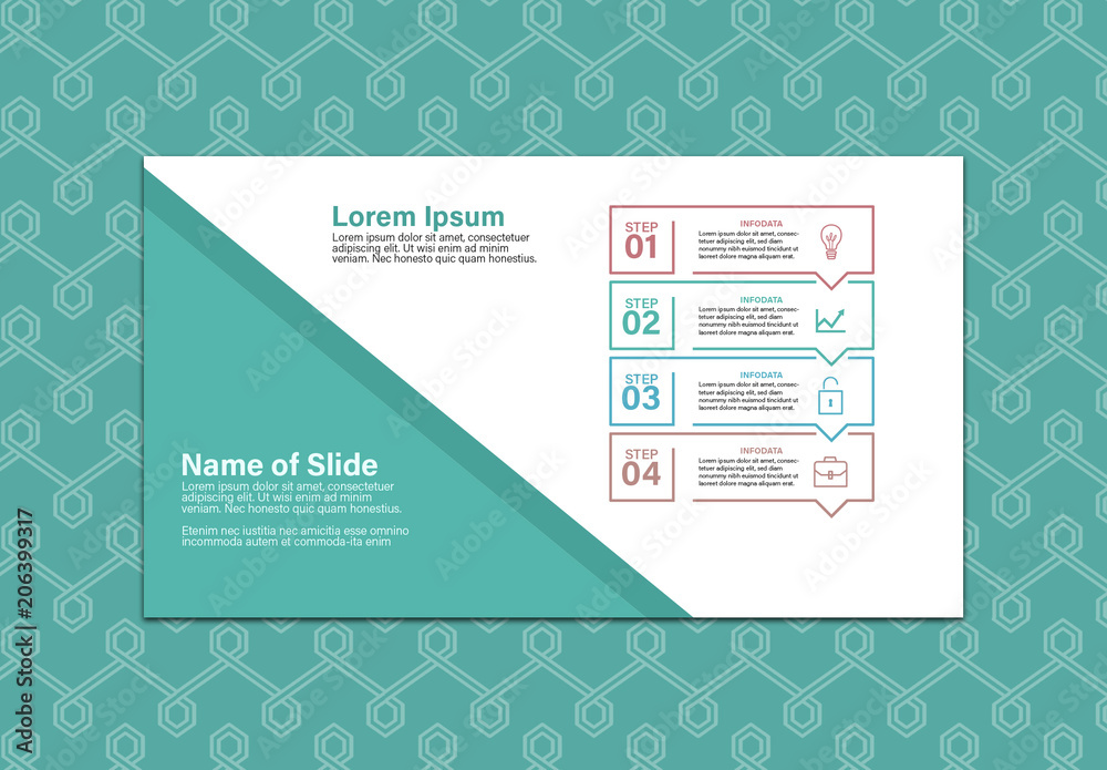 Teal and White Infographic Layout Stock Template | Adobe Stock