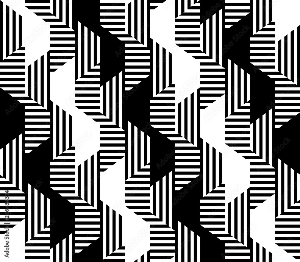 Black And White Geometric Shapes