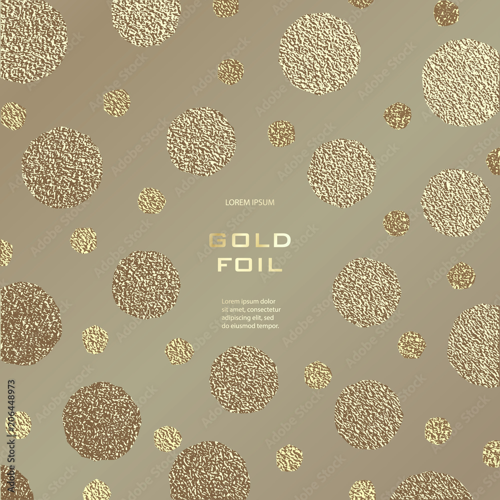 Gold, Glitter, Sparkles Design Template for Brochures, Invitation for ...
