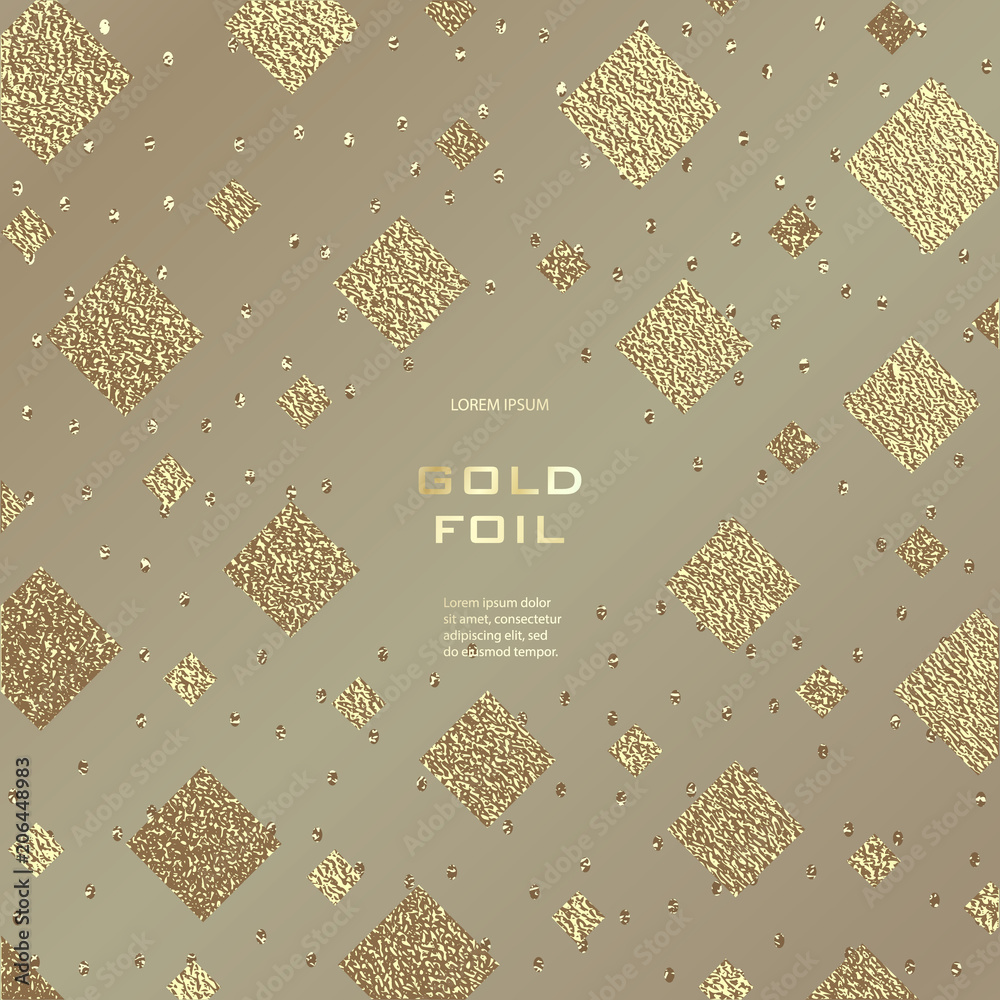 Gold, Glitter, Sparkles Design Template for Brochures, Invitation for ...