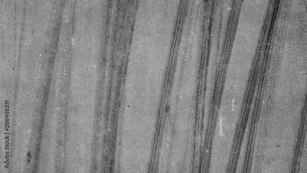 Aerial top view background with skid marks on race track. Stock Photo ...