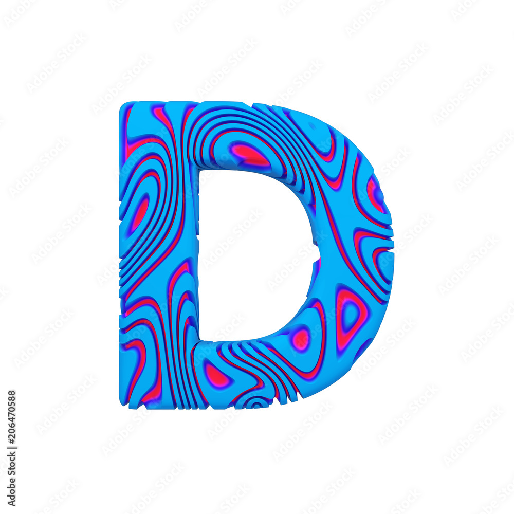 Blue Letter D