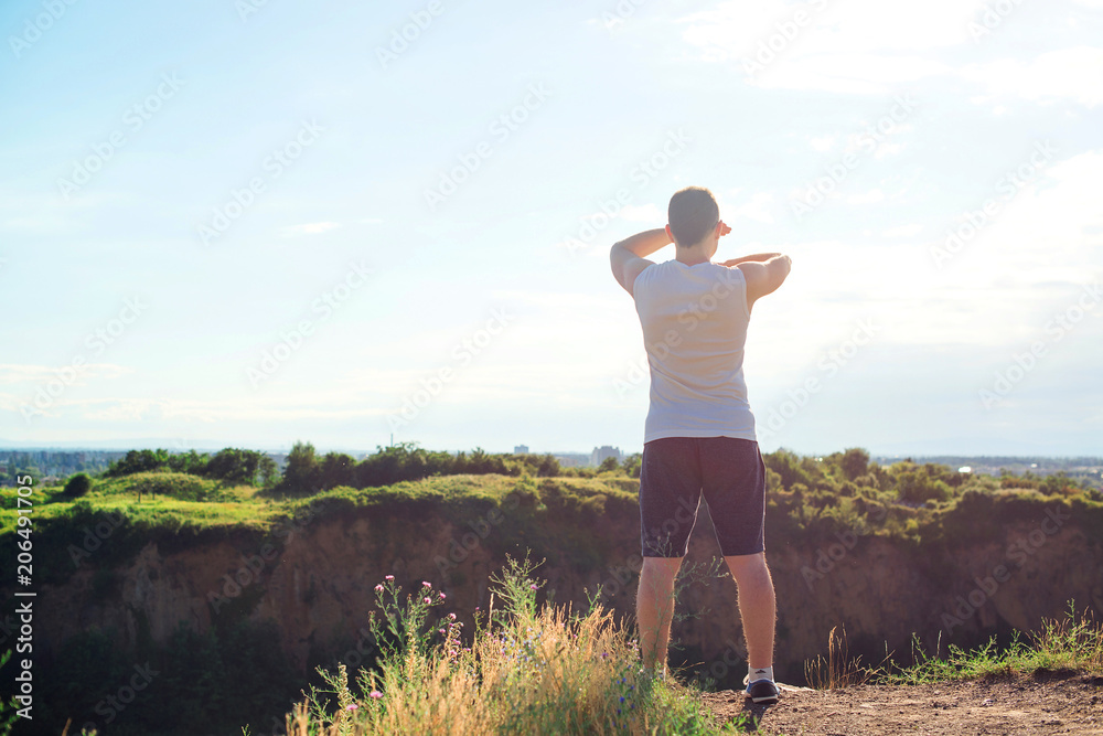 Man Alone In Nature
