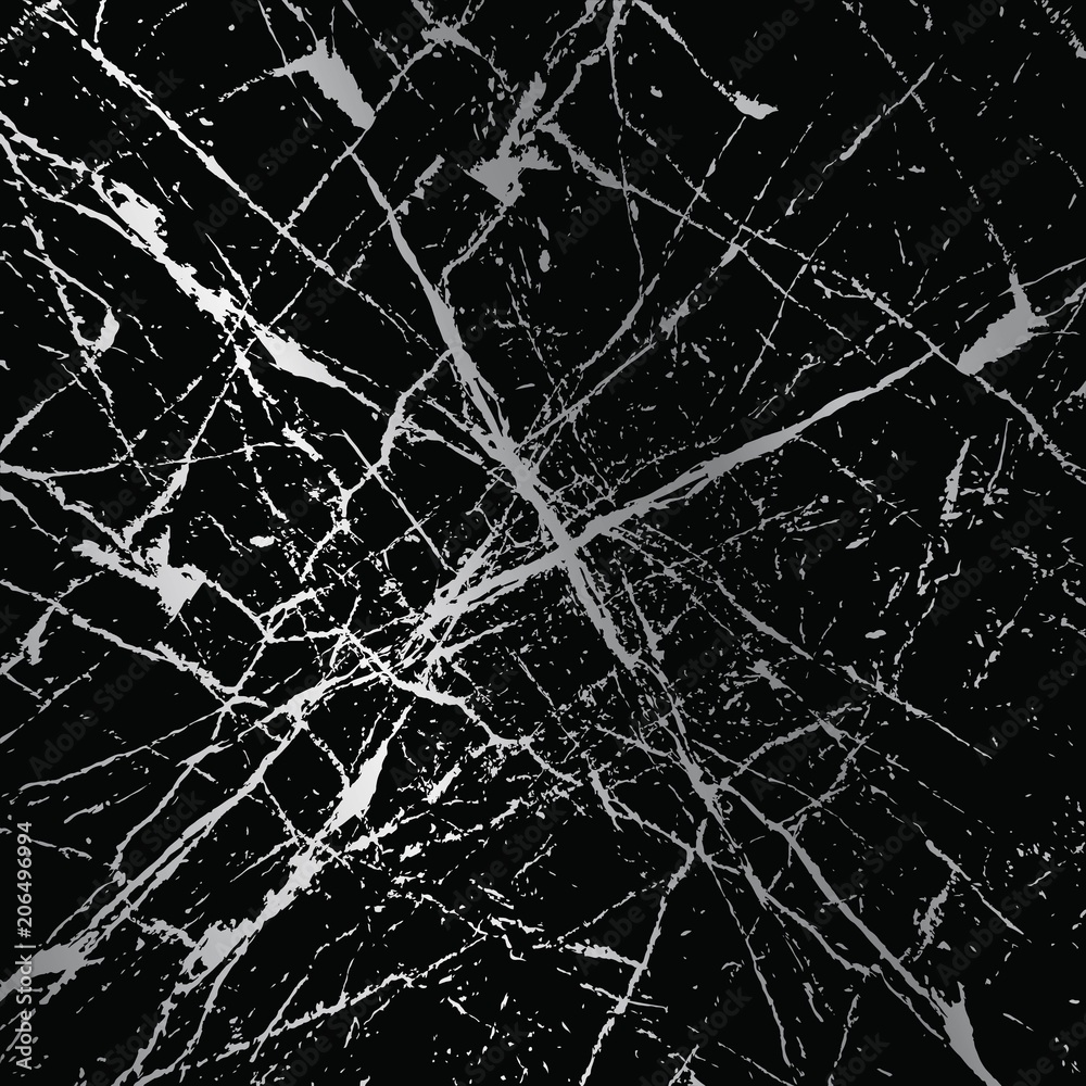 Silver splatter spots on dark, modern luxurious background, vector ...