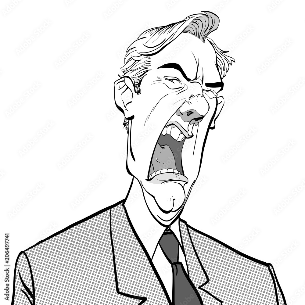 Screaming Man Drawing