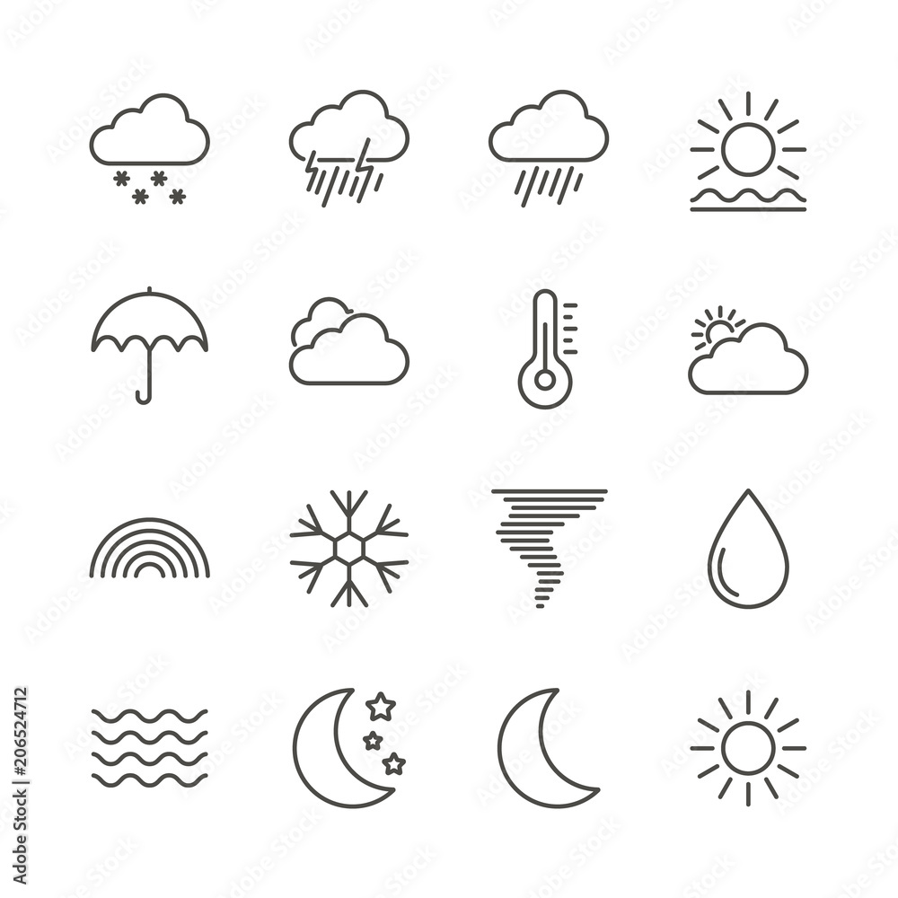 Weather Icons Vector