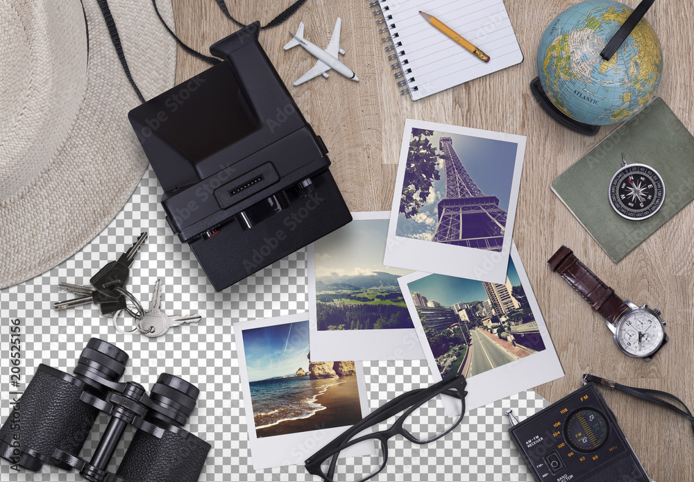 Travel Header Scene Creator with Photo Mockups Stock Template | Adobe Stock