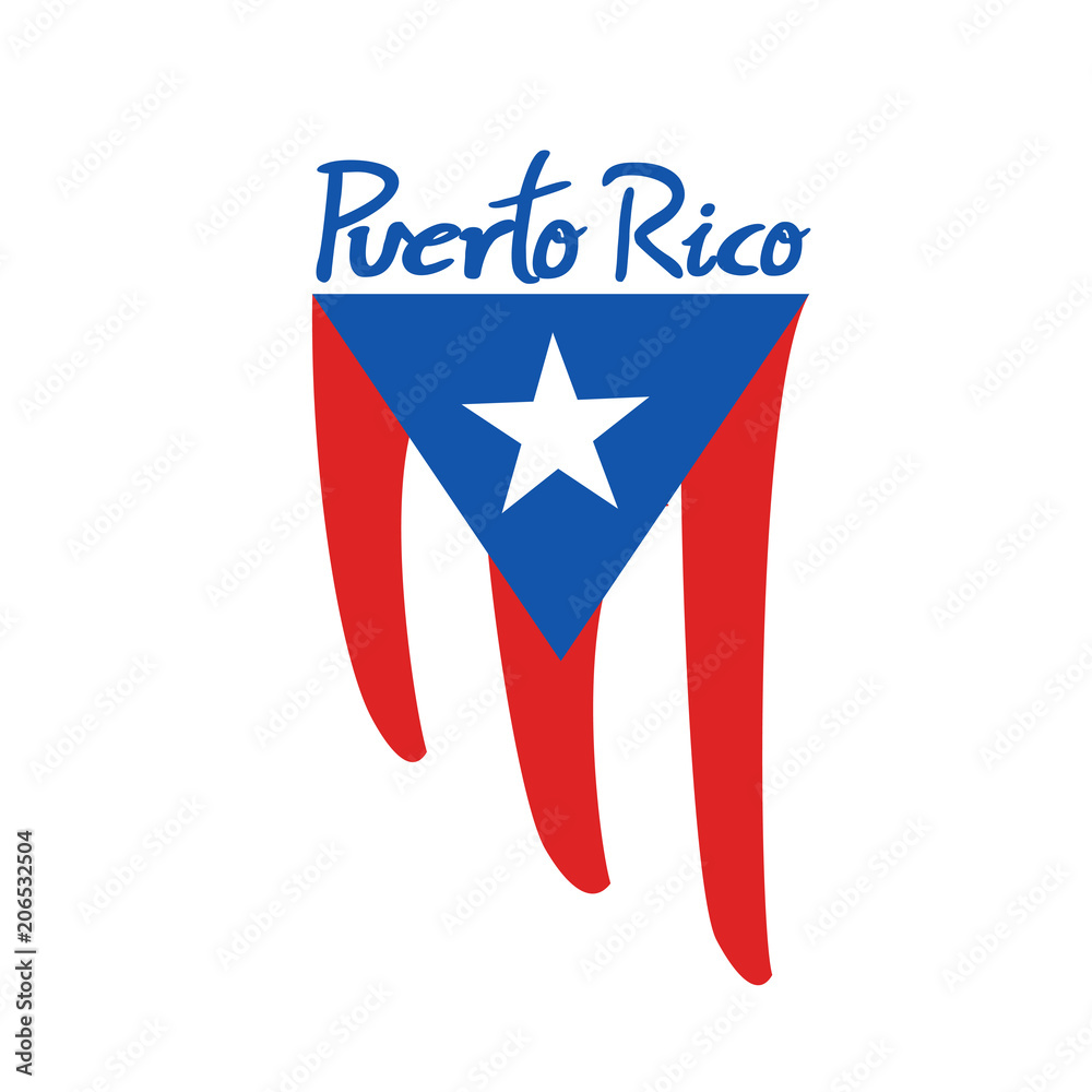 Puerto Rico flag symbol Stock Vector | Adobe Stock