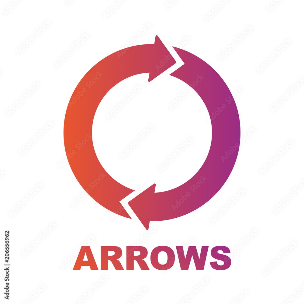 Infographics logo. Vector diagram. Template pie chart of two colored ...