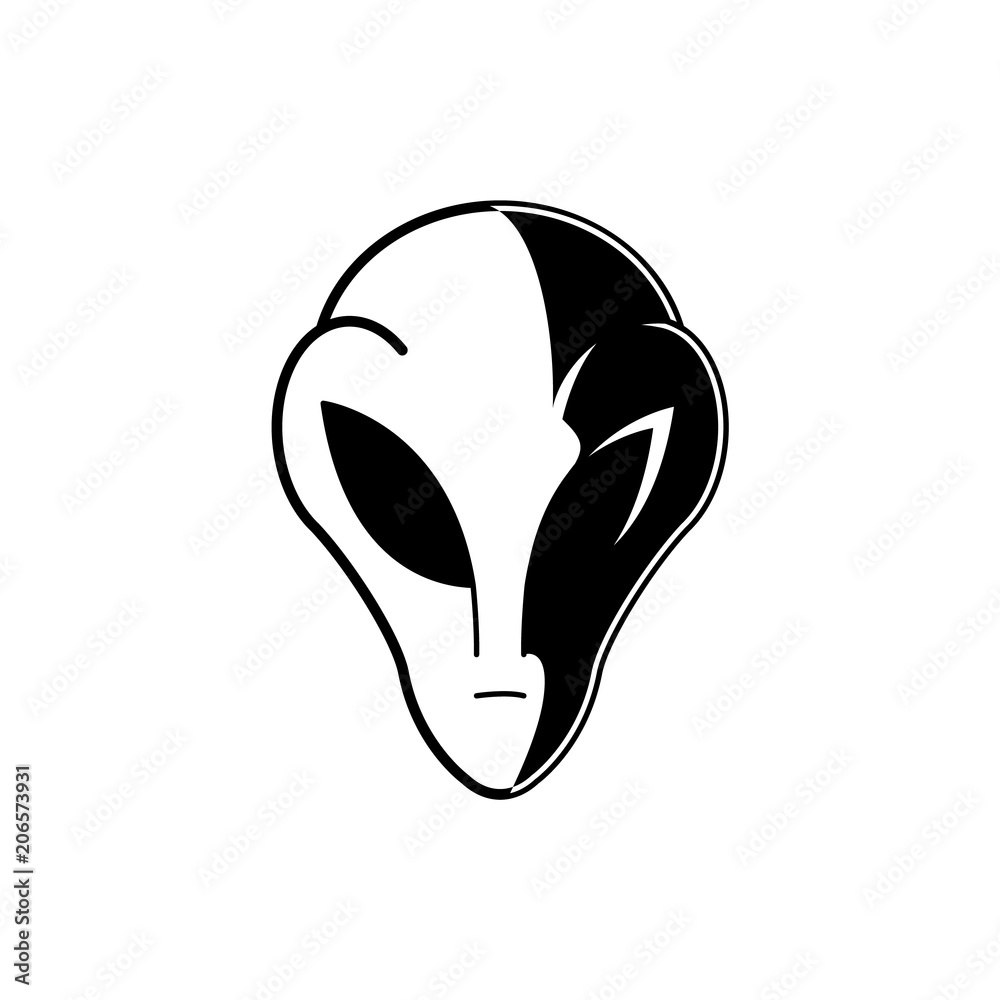 Big Head Alien Space