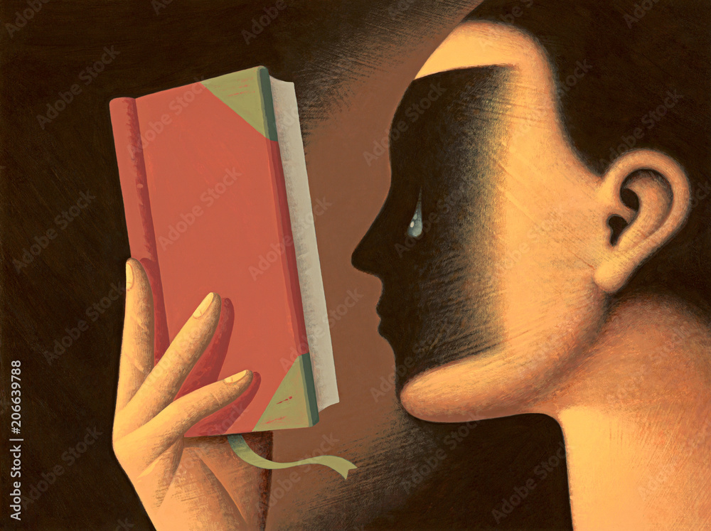READING Stock Illustration | Adobe Stock