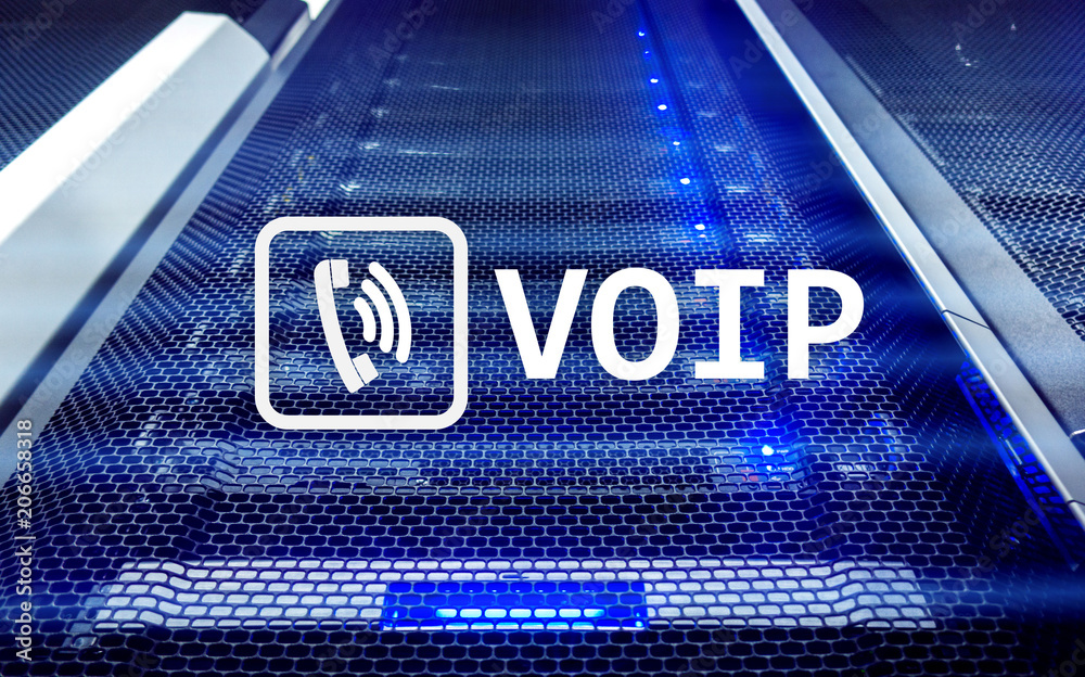 VOIP, Voice over Internet Protocol, technology that allows for speech ...