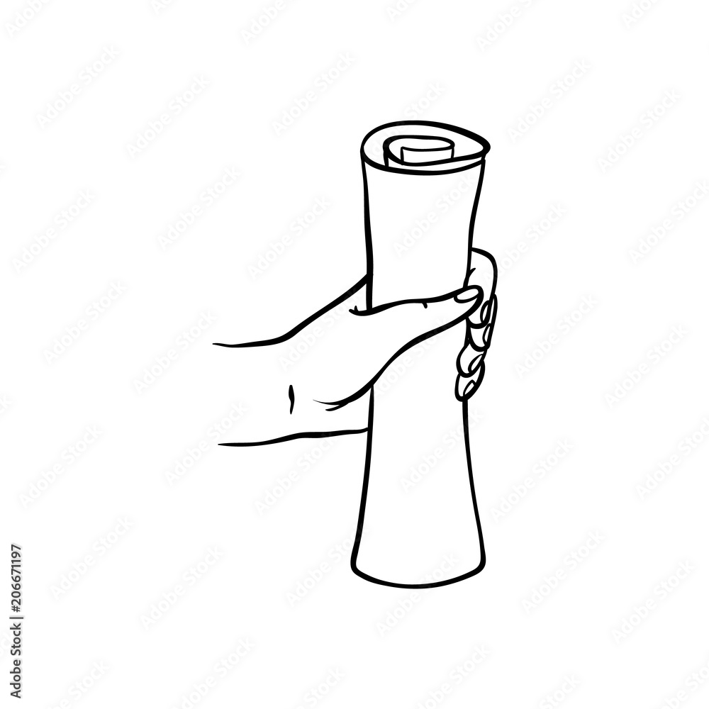 Diploma Scroll Drawing