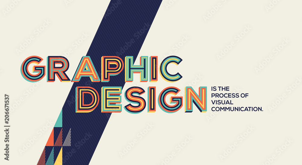 Graphic design concept in modern typography. Graphics quote in ...