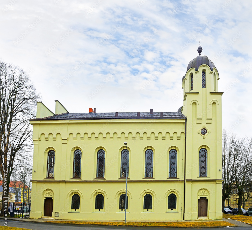The Krnov Synagogue also called the temple, was built in 1871. The ...