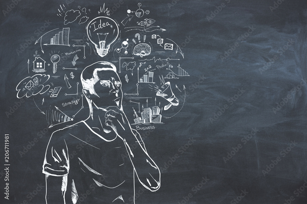 Art, design and brainstorm concept Stock Photo | Adobe Stock