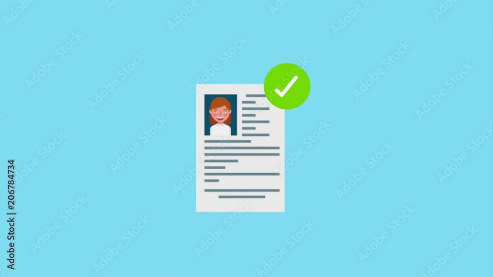 hiring process recruitment selection people animation hd Stock Video ...