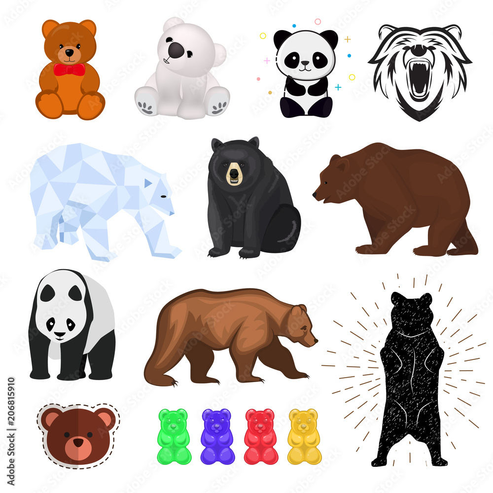 Angry Brown Bear Cartoon