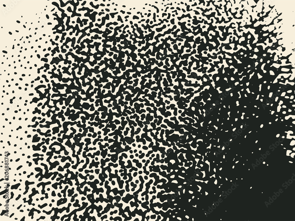 Drawing Halftone Textures. Hand Drawn Abstract Background. Vector ...