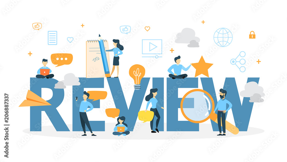 Review concept illustration. Stock Vector | Adobe Stock