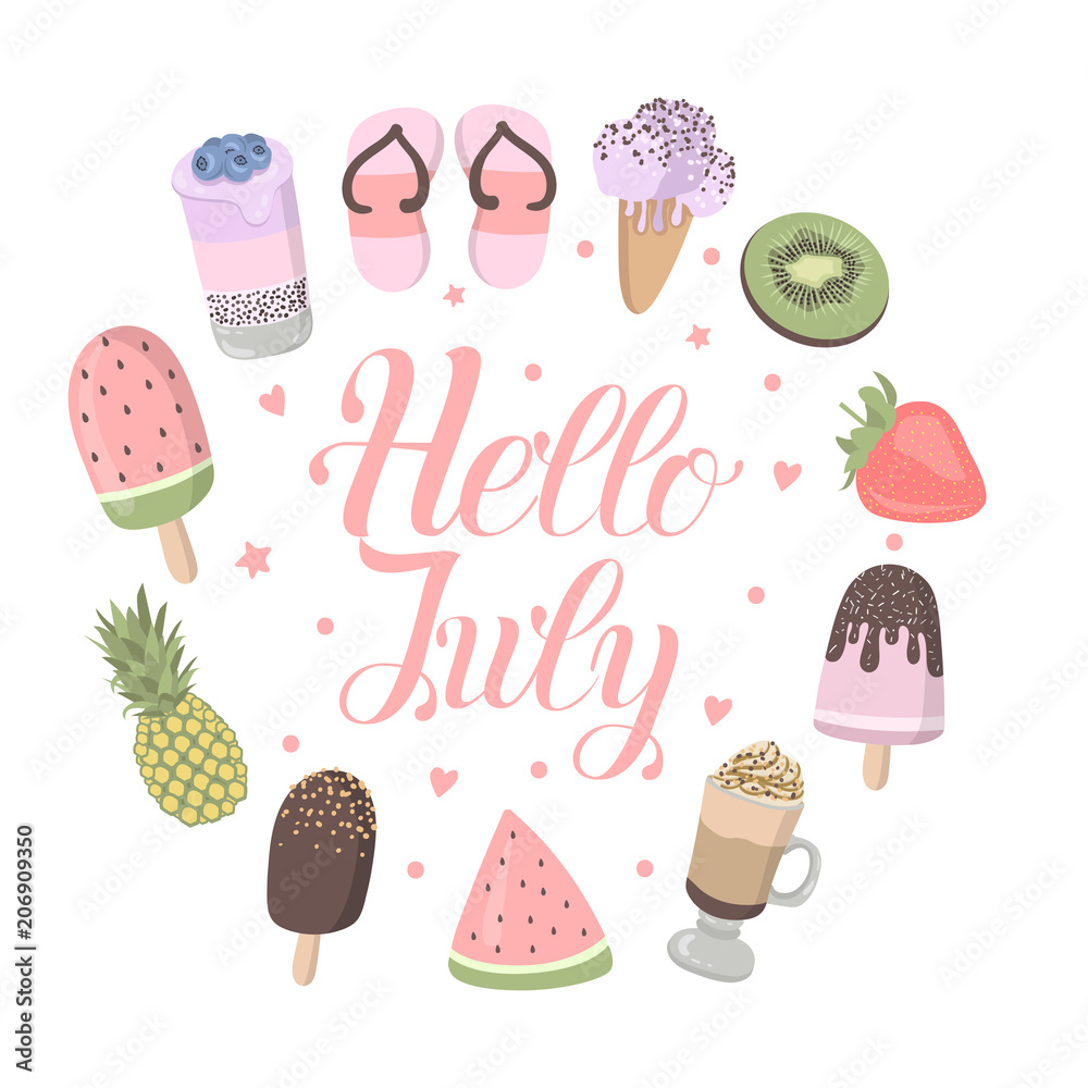 July Summers Clip Art
