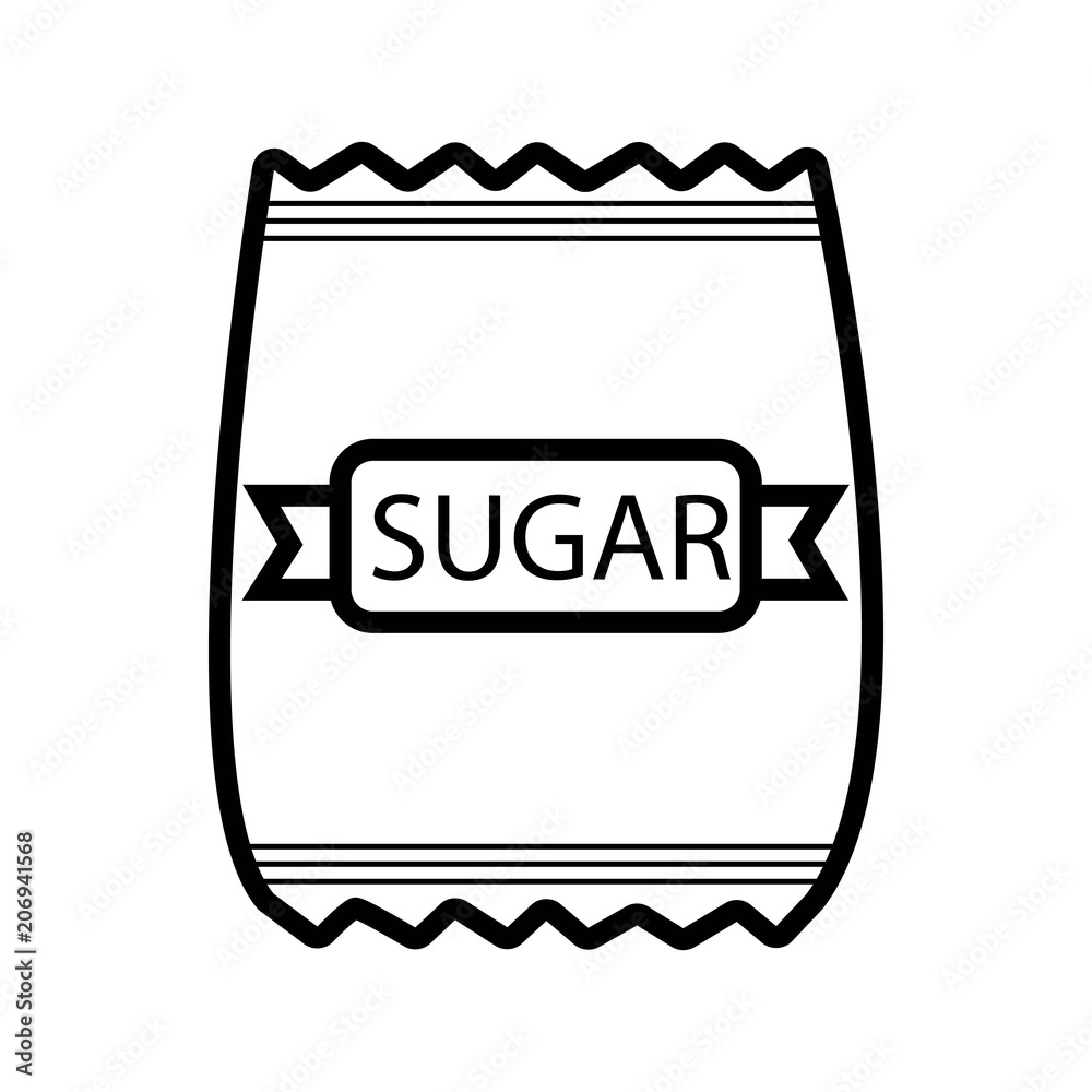 Bag Of Sugar Clipart Black And White
