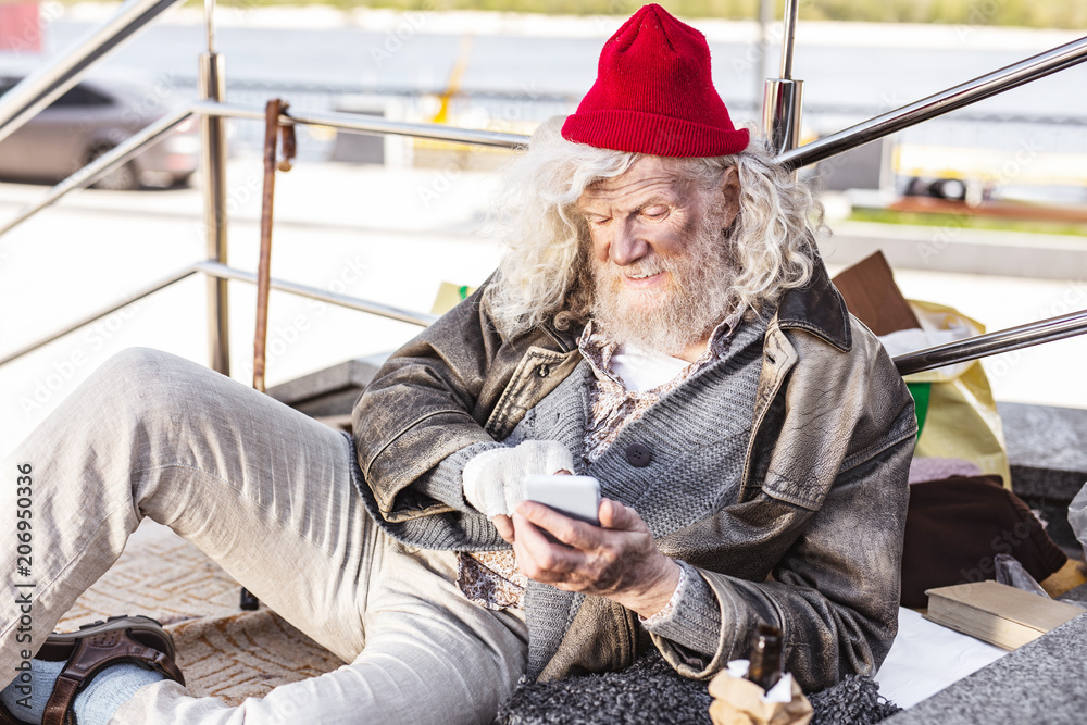 Smiling Homeless Man