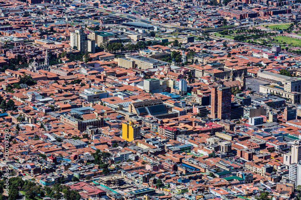 Bogota Skyline cityscape in Bogota capital city of Colombia South ...