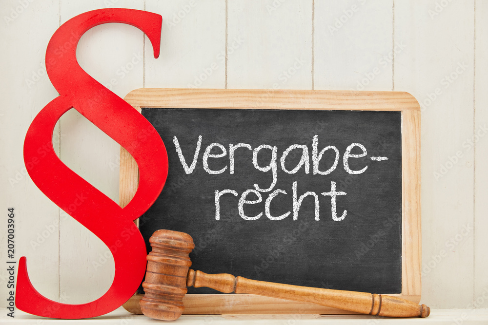 Vergaberecht für öffentliche Aufträge und Ausschreibungen Stock Photo ...