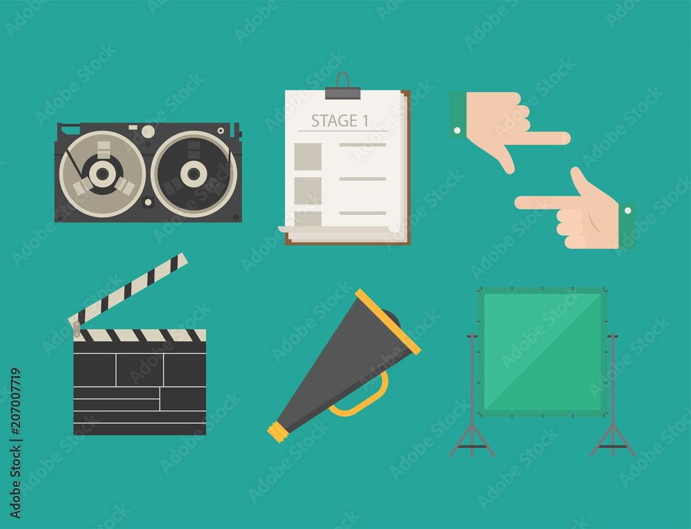 Movie Making Vector